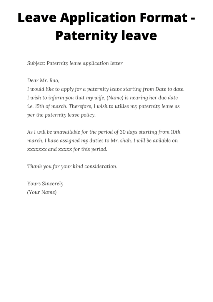 Leave Application Letter Samples 10 Ready To Use Leave 49 OFF